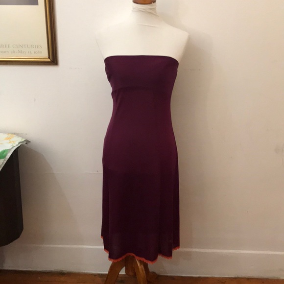 Urban Outfitters | Dresses | Sexy Silky Raspberry Plum Slip Dress ...